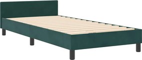 Postel s boxspringem s čelo Tmavě zelená 100 x 200 cm samet 3344924