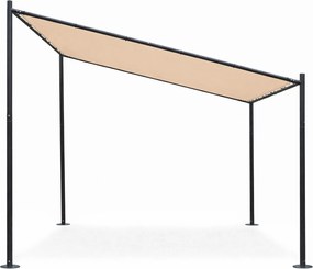 Zahradní pergola Lowa 3x3 m béžová/černá