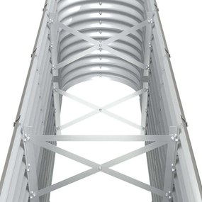 Vyvýšený záhon pozinkovaná ocel 332x40x68 cm šedý 318909