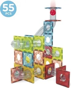 EDUCA Magnetická stavebnice Magnetics Kuličková dráha / 55 dílků