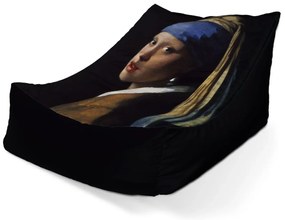 Sablio Sedací vak Lounge Dívka s perlou - Johannes Vermeer - 80 x 95 x 50 cm