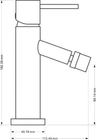 Mexen Rumba bidetová baterie, růžové-zlato, 73520-60