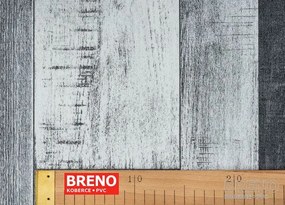 Breno PVC PLAZA Cuban Oak 909M - šedé dřevo, šíře 100 cm