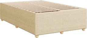 Box spring postel s matrací krémová 120x200 cm textil 3285565