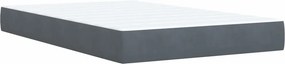 Box spring postel s matrací tmavě šedá 120 x 200 cm samet 3290889