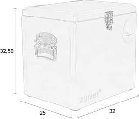 Oranžový chladicí box 15 l Cooler Be Cute – Zuiver