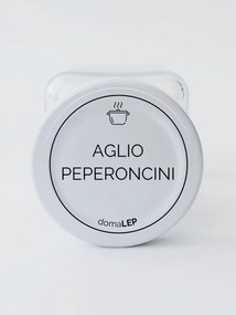 Samolepka na kořenky AGLIO PEPERONCNI průhledná 5 cm základní písmo
