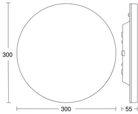 Steinel- LED Stmívatelné svítidlo se senzorem RSPROR10BASIC 8,5W/230V 3000K IP40