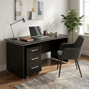 Ergonomický stůl TopOffice 200 x 100 cm, pravý, wenge