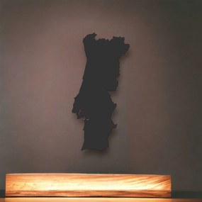 Portugalsko mapa - kovový obraz na zeď Velikost: 100cm