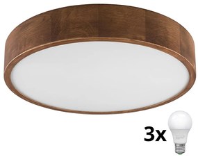 Brilagi - LED Stropní svítidlo CARVALHO 3xE27/60W/230V dub třešeň pr. 47 cm