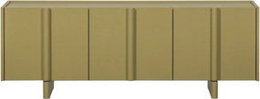 Zelený TV stolek z borovicového dřeva 152x53x46 cm Basu – WOOOD