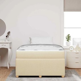 Rám postele Krémová 120 x 200 cm textil 3398384