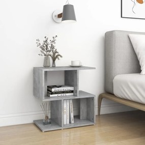 vidaXL Noční stolek betonově šedý 50 x 30 x 51,5 cm dřevotříska