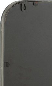 Černé antik nástěnné zrcadlo v kovovém rámu Matt Black - 120*3*40 cm