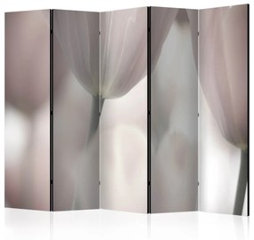 Paraván - Tulips fine art - black and white II [Room Dividers]