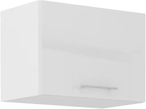 STL 50 cm skříňka horní jednodveřová (otevírání nahoru)  LARA Barevné provedení: Bílá / Bílý lesk