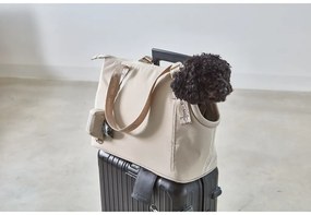 Cestovní taška pro psy MiaCara Sporta béžová Velikost: S - 40 x 22 x 32 cm