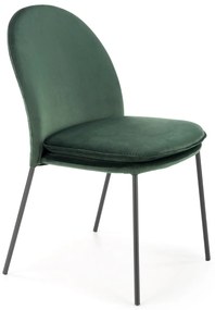 Čalouněná židle do jídelny Lahvově zelená REGULUS