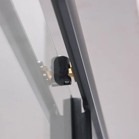 BPS-koupelny Čtvercový sprchový kout BL32B 90x90 černá/transparent + vanička SXL02B BL černá