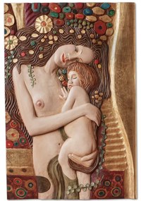 Tři věky ženy - Gustav Klimt - dřevěná dekorace