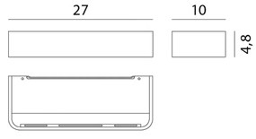 Rotaliana Frame W2 LED nástěnné světlo černá 3000K