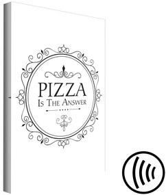 Obraz Pizza je odpověď (1-panel) vertikální