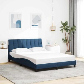 Rám postele bez matrace Hanko modrý 140 x 190 cm textil 3310390