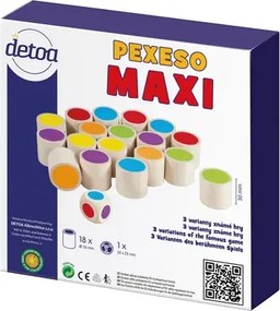 DETOA Maxi pexeso 18 dřevěných kamenů / Pexeso / Dřevo / od 2 let