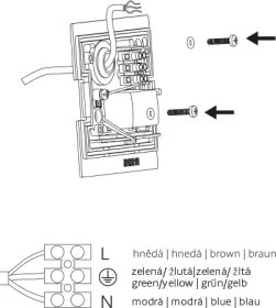 Přisazené orientační LED svítidlo 230V Panlux LEON SQUARE tmavě šedá PN42100023