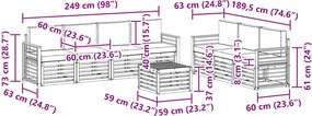 Sedací soupravy 8 ks 3391527