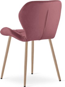 Jídelní židle MANGO VELVET, tmavě růžová