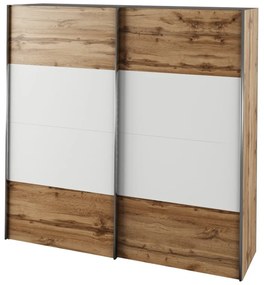 Ložnicový komplet GABRIELA NEW (postel 180x200 cm), dub wotan a bílá, bez komody