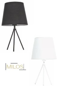 ACA DECOR Stolní lampa MILOS max. 60W/E27/230V/IP20, bílá