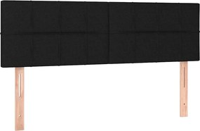 Box spring postel s matrací černá 140x200 cm textil 3140059