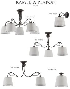 Jupiter 1365 - KM 3 PV - Stropní svítidlo KAMELIA 3xE27/60W/230V