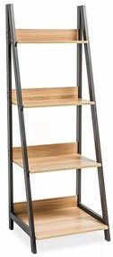 Regál Matis A 52 cm dub přírodní/černý