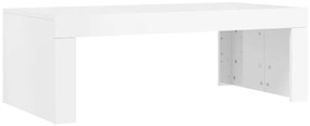 Konferenční stolek lesklý bílý 102x50x36 cm kompozitní dřevo - Default Title