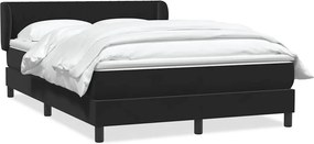 Box spring postel s matrací černá 160x210 cm samet 3317699