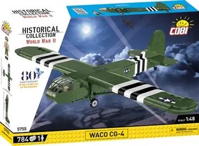 COBI 5755 II WW Waco CG-4 D-DAY / 784 kostek / 1 figurka / 1:48 / od 8