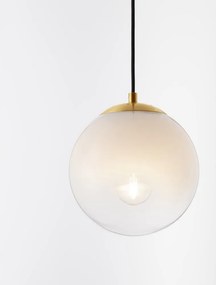 Bílé/ve zlaté barvě skleněné závěsné svítidlo ø 20 cm Vita – Nova Luce