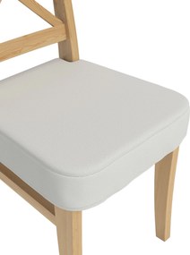 Sedák na židli IKEA Ingolf barva šedá látka pletený vzor