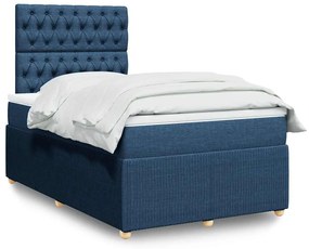 Box spring postel s matrací černá 120x190 cm textil 3292008