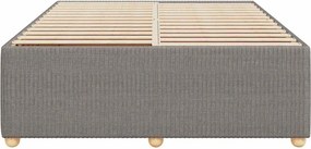 Rám postele bez matrace taupe 160 x 200 cm textil 3284953