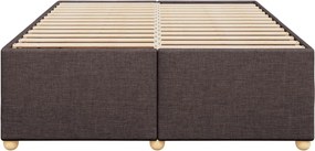Rám postele bez matrace tmavě hnědý 140 x 190 cm textil 3284732
