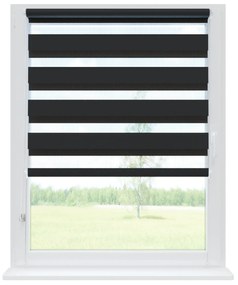Roleta Den Noc neinvazivní soft Černá 78x150 cm
