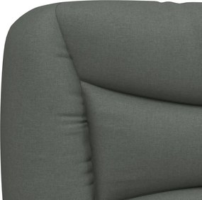 Postel s matrací Hvar tmavě šedá 160 x 200 cm textil 3208542