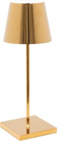 Stolní lampa Poldina Mini 30 cm zlatá metalická