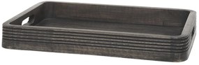 Granitový antik dřevěný servírovací podnos s uchy Tours Tray - 30*40 cm