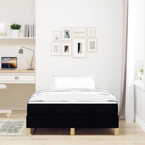Postel s boxspringem s matrací Černá 120 x 190 cm textil 3398551